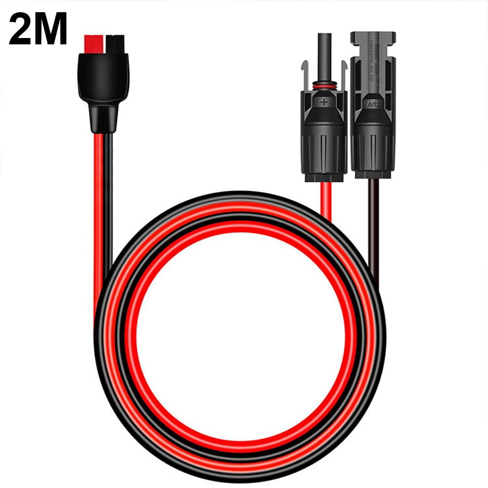 Solar Extension Charging Cable 10AWG Solar Panel Cable Plug Adapter ...