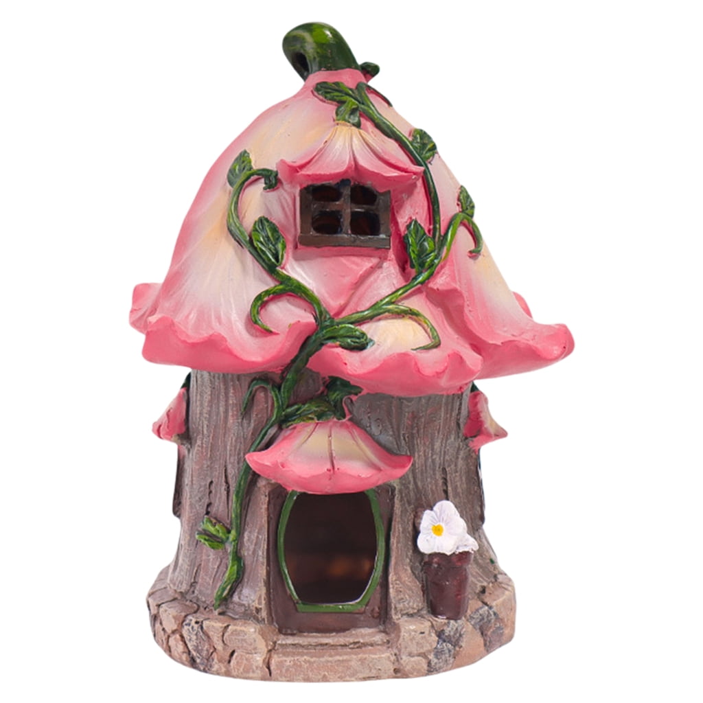 Solar Fairies House Night Illuminated Sculpture For Yard And Balcony ...