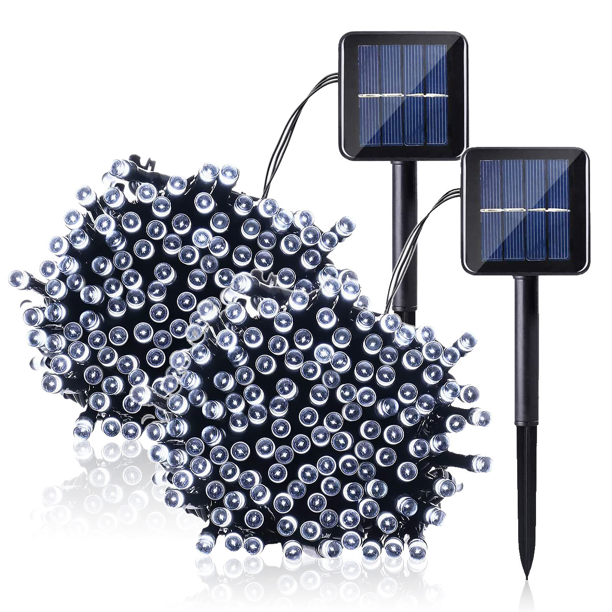 Solar Fairy String Lights 100 LED Christmas Decorative Lights(White ...