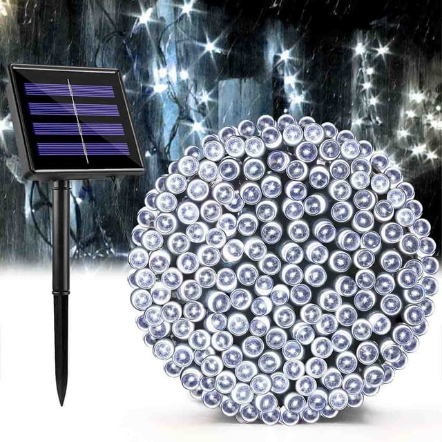 Solar Fairy String Lights Outdoor Waterproof, 39ft 100LED Solar Powered ...