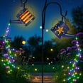 Solar Fairy Waterfall Kettle Lights, Metal Water Can LED String Lights ...