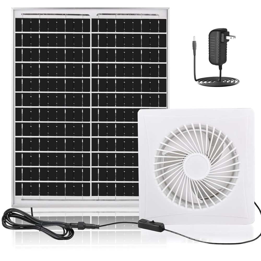Solar Fan,25W Solar Panel+8" High Speed Solar Powered Fan with Bracket ...