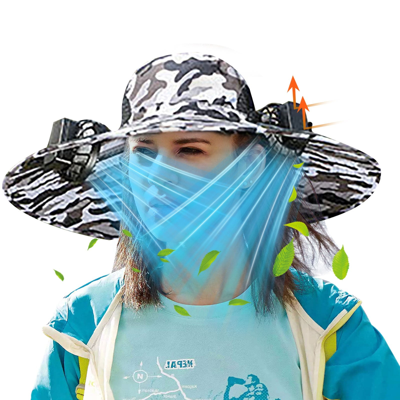 Solar Fan Hat, Blaxill Camping Essentials, Men Sun Hat with 2 Solar Fan ...
