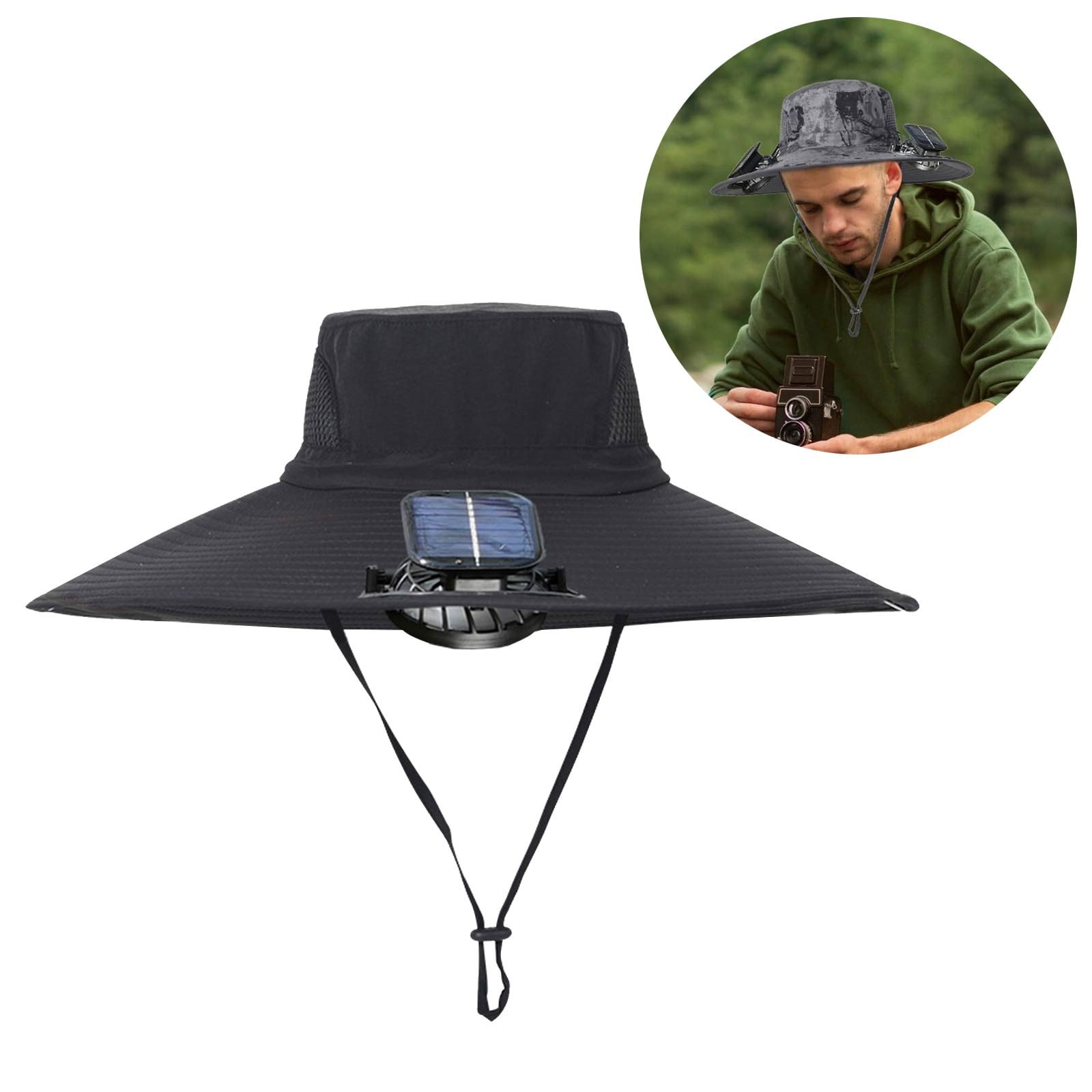 Solar Fan Hat,Hat with Fans Solar Power,Hat with Fan,[ Battery Life ...