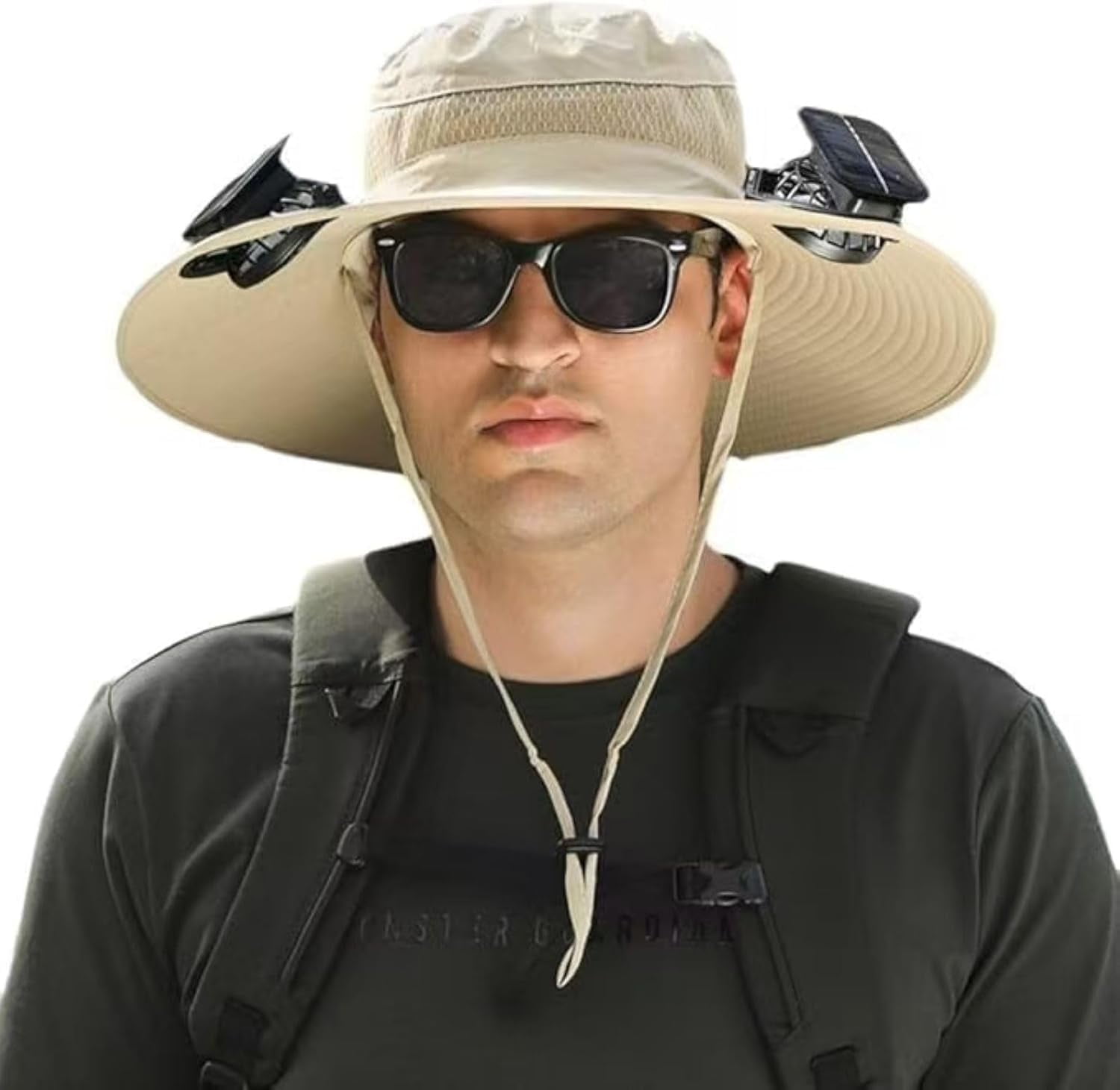 Solar Fan Hat Solar Fan Hat Wide Edge Outdoor Sun Hat with 2 Solar Fans ...