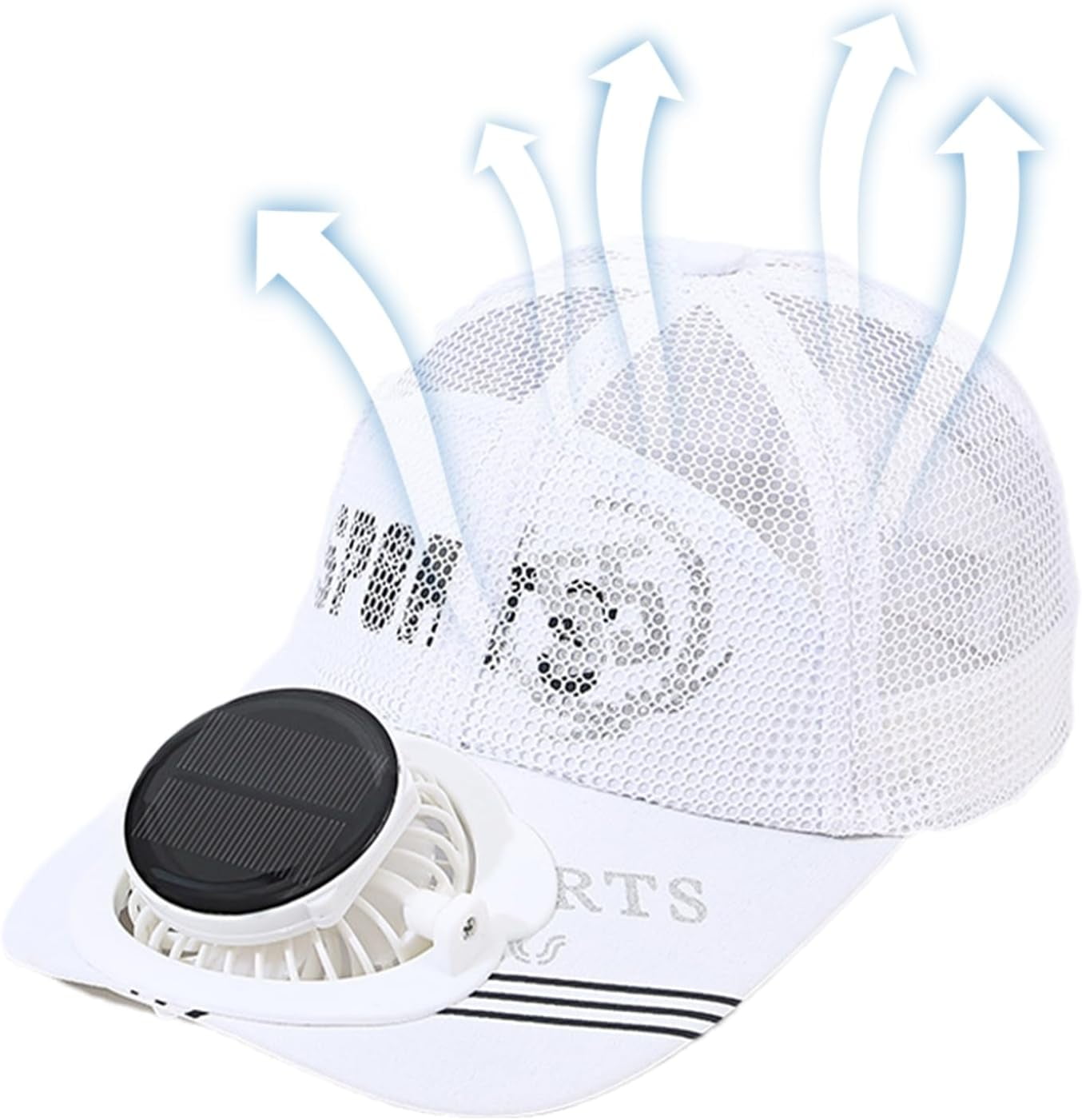 Solar Fan Hat - Solar Powered + usbs Charging Dual Features Fan Hat ...