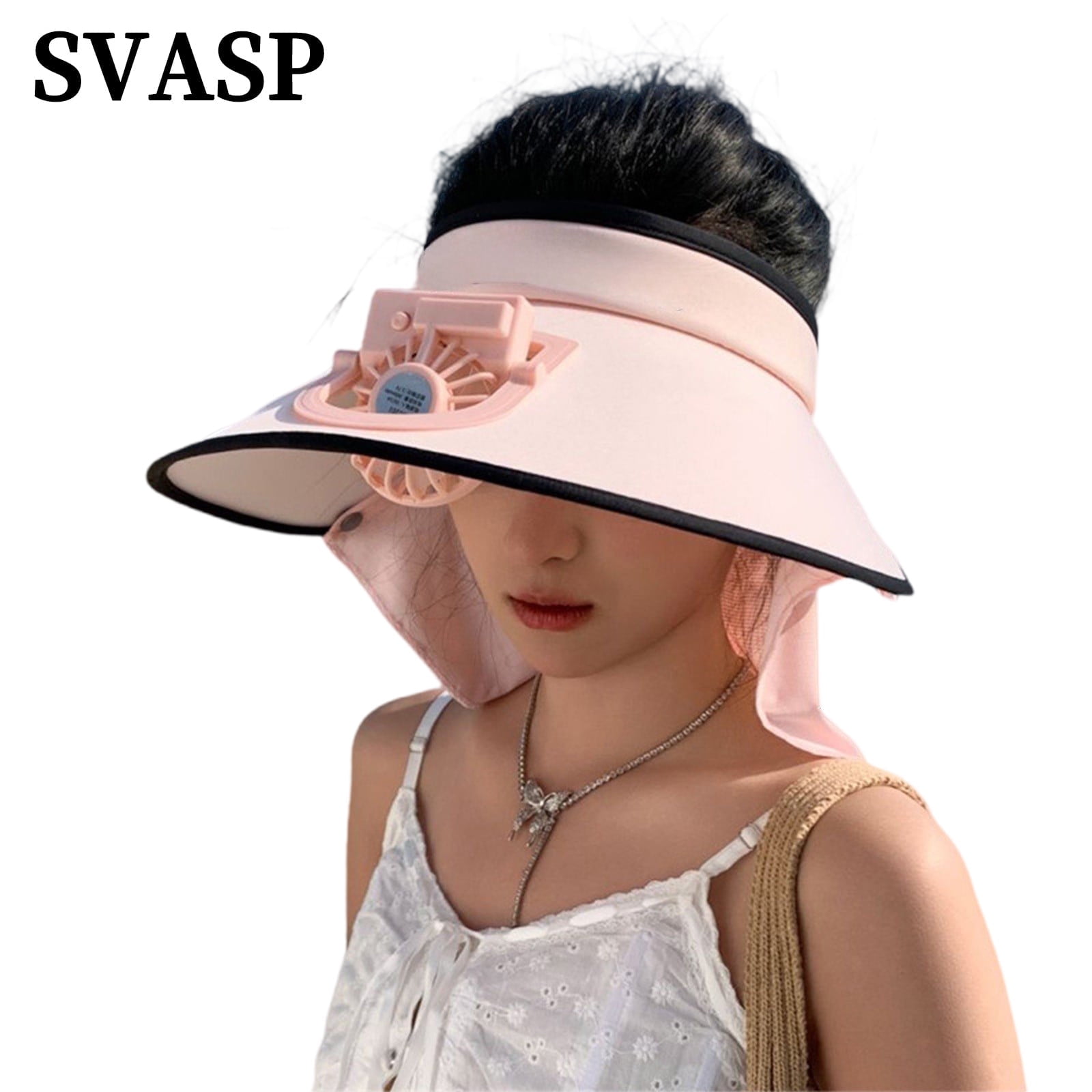 Solar Fan Hat,Wide Brim Solar Fan Hat, Solar + USB Dual Power Supply ...