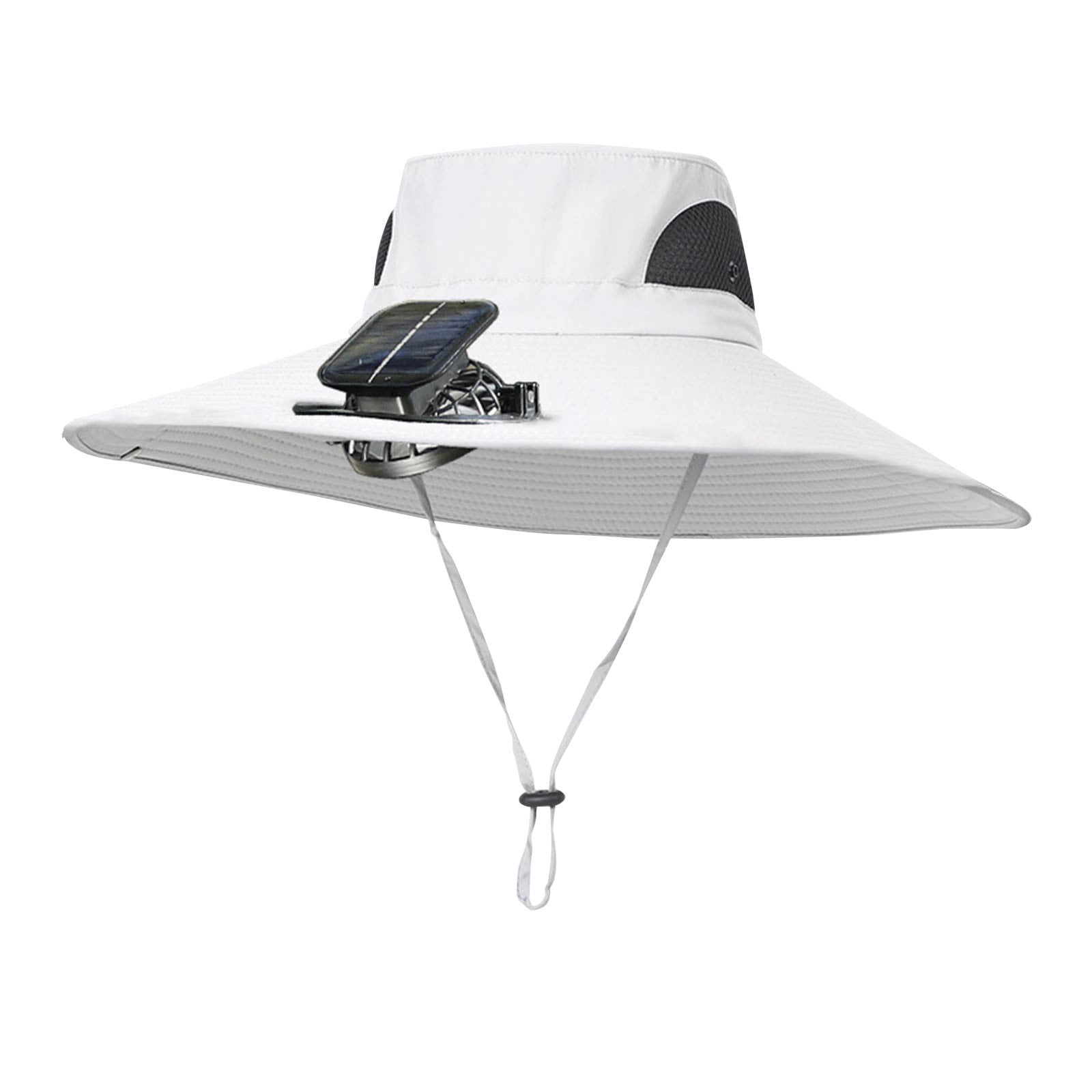 Solar Fan Hat, Wide Brim Solar Fan Outdoor Fishing Hat with 1 Fans ...