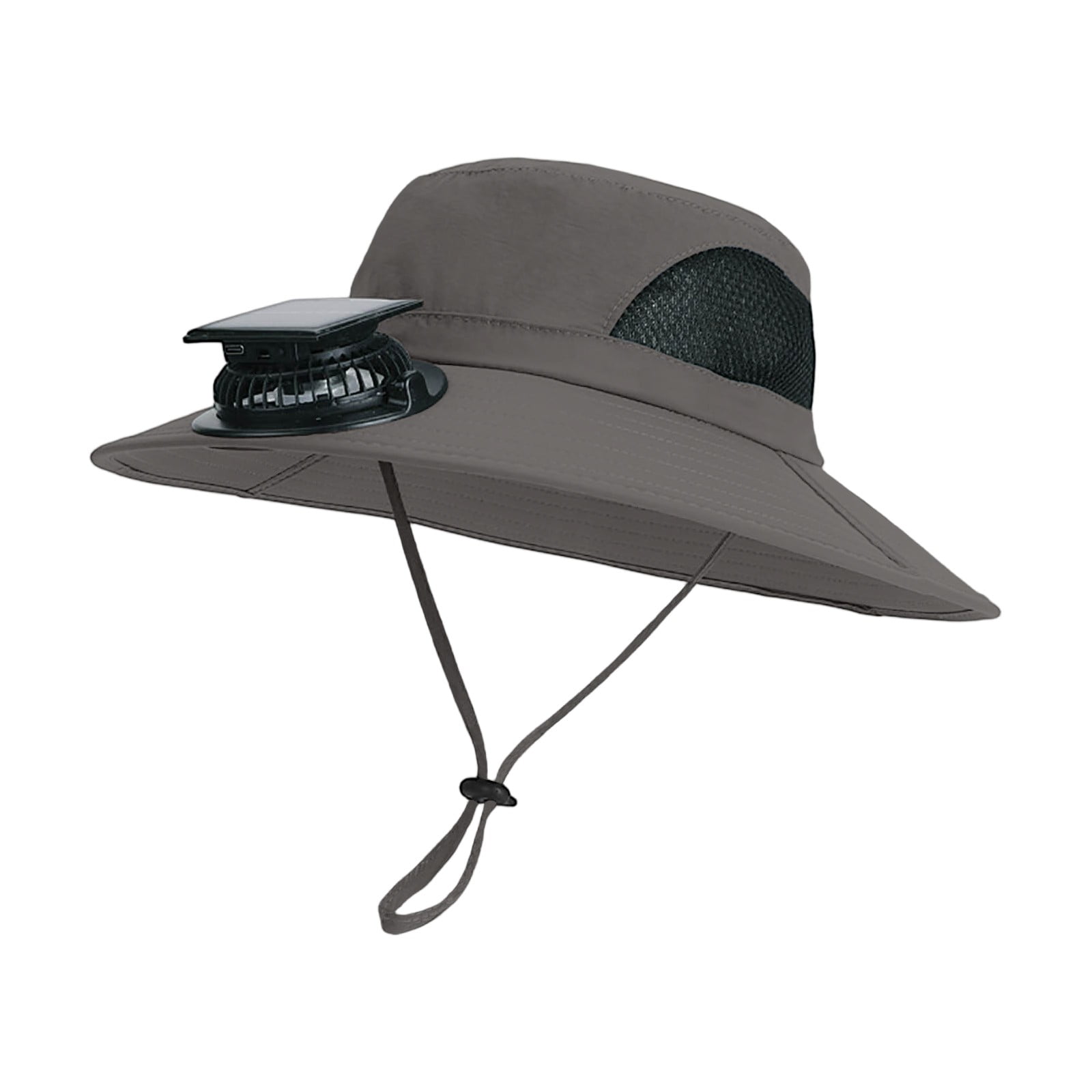 Solar Fan Hat for Men Solar Hiking Wide Brim0 Wide Brim UPF 5+ Sun ...