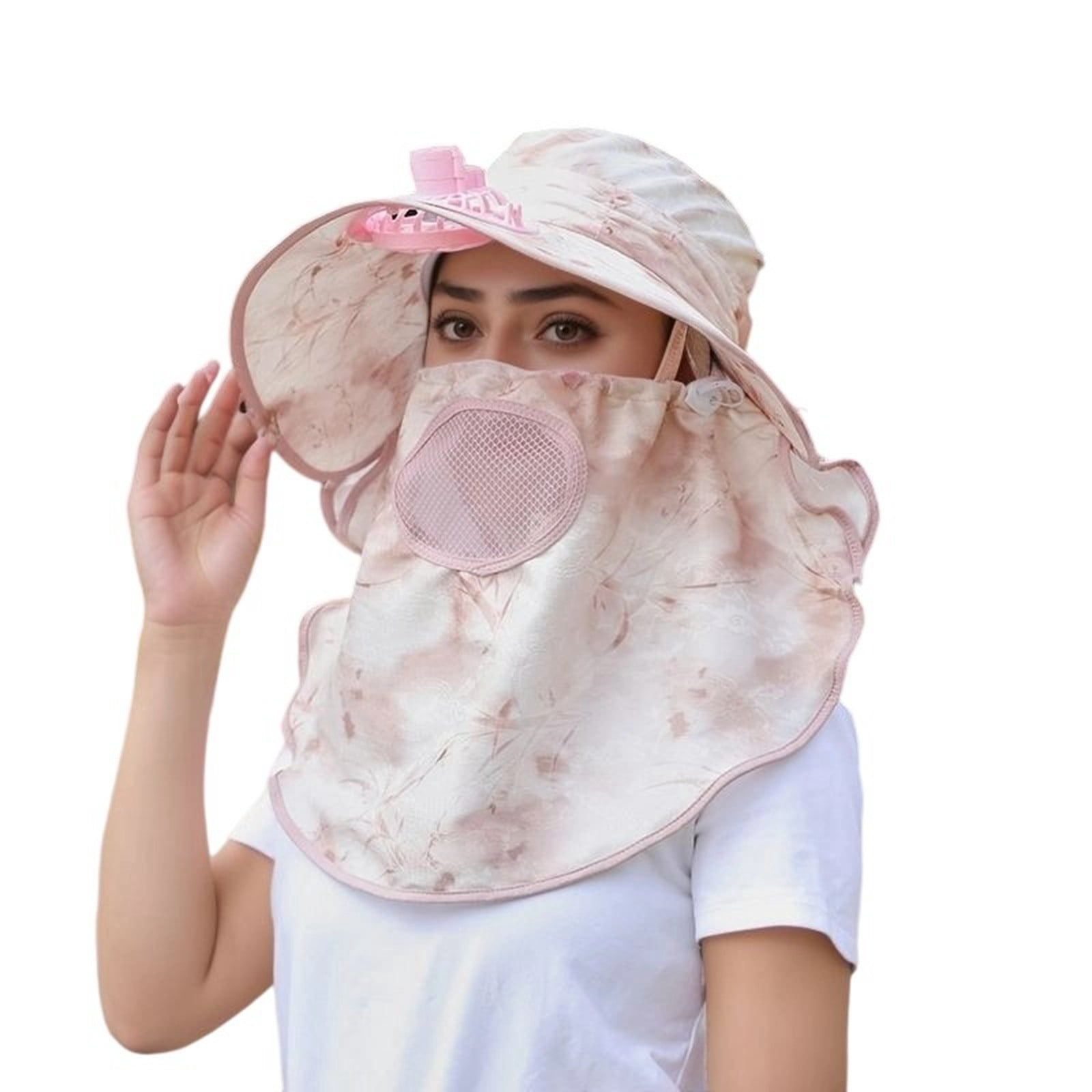 Solar Fan Hat with 25-Hour Cooling & UPF50+， Wide-Brim Bucket Hats for ...