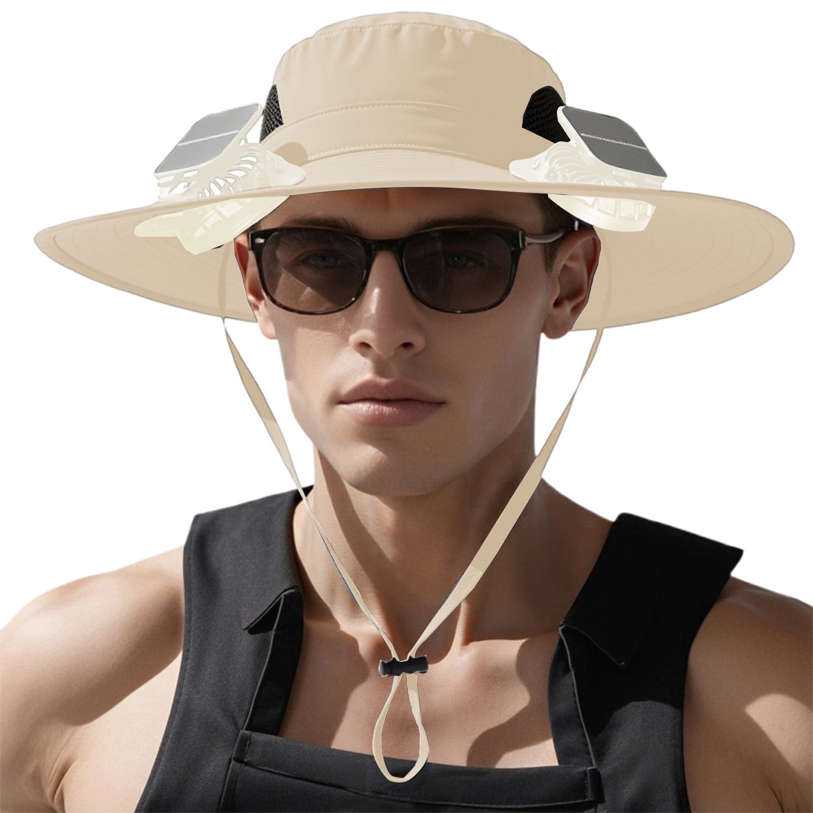 Solar Fan Sun Hat For Women Men Summer Outdoor Hiking Walking ...