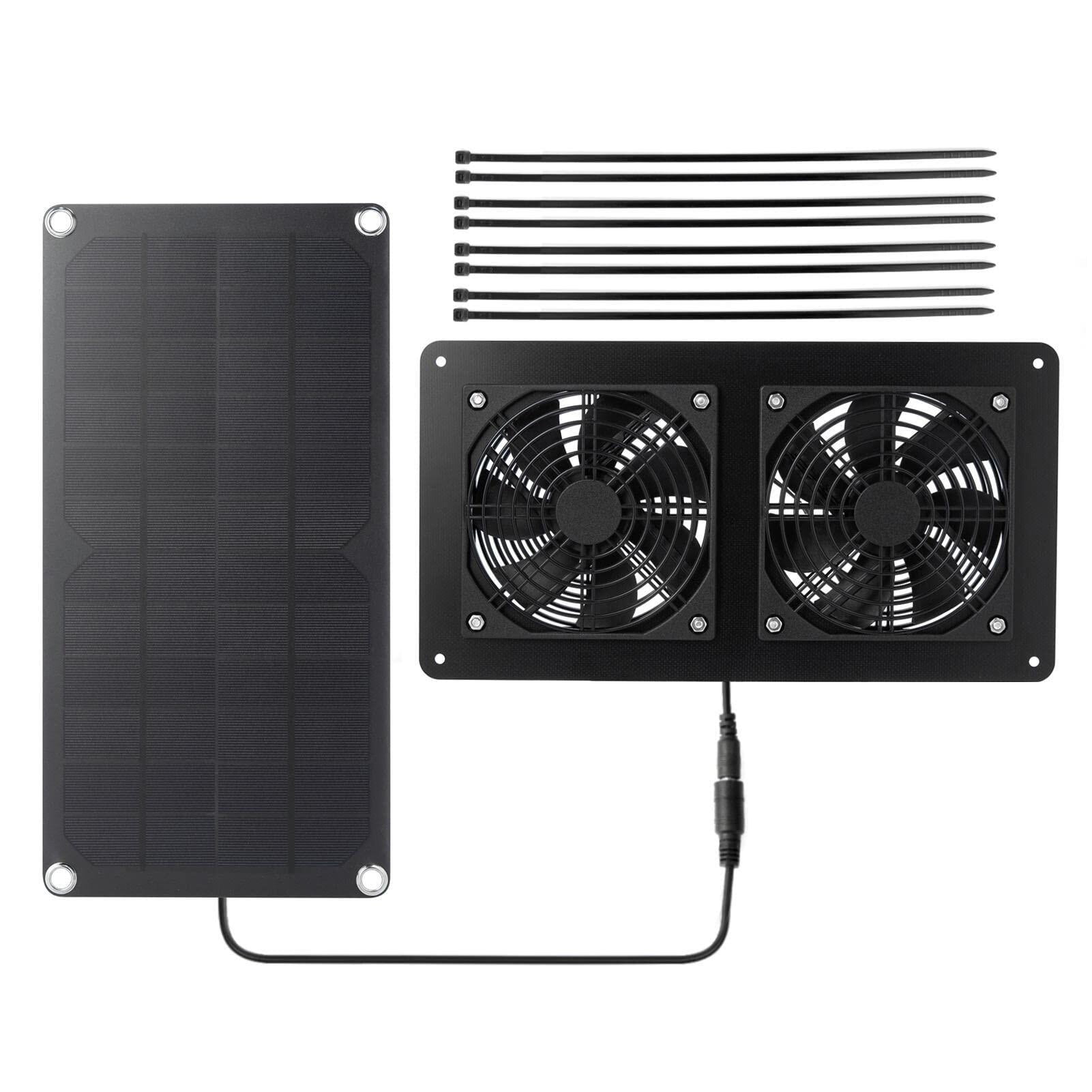Solar Fans for Outside,10W 12V Solar Window Fan - Solar Powered Fan for ...