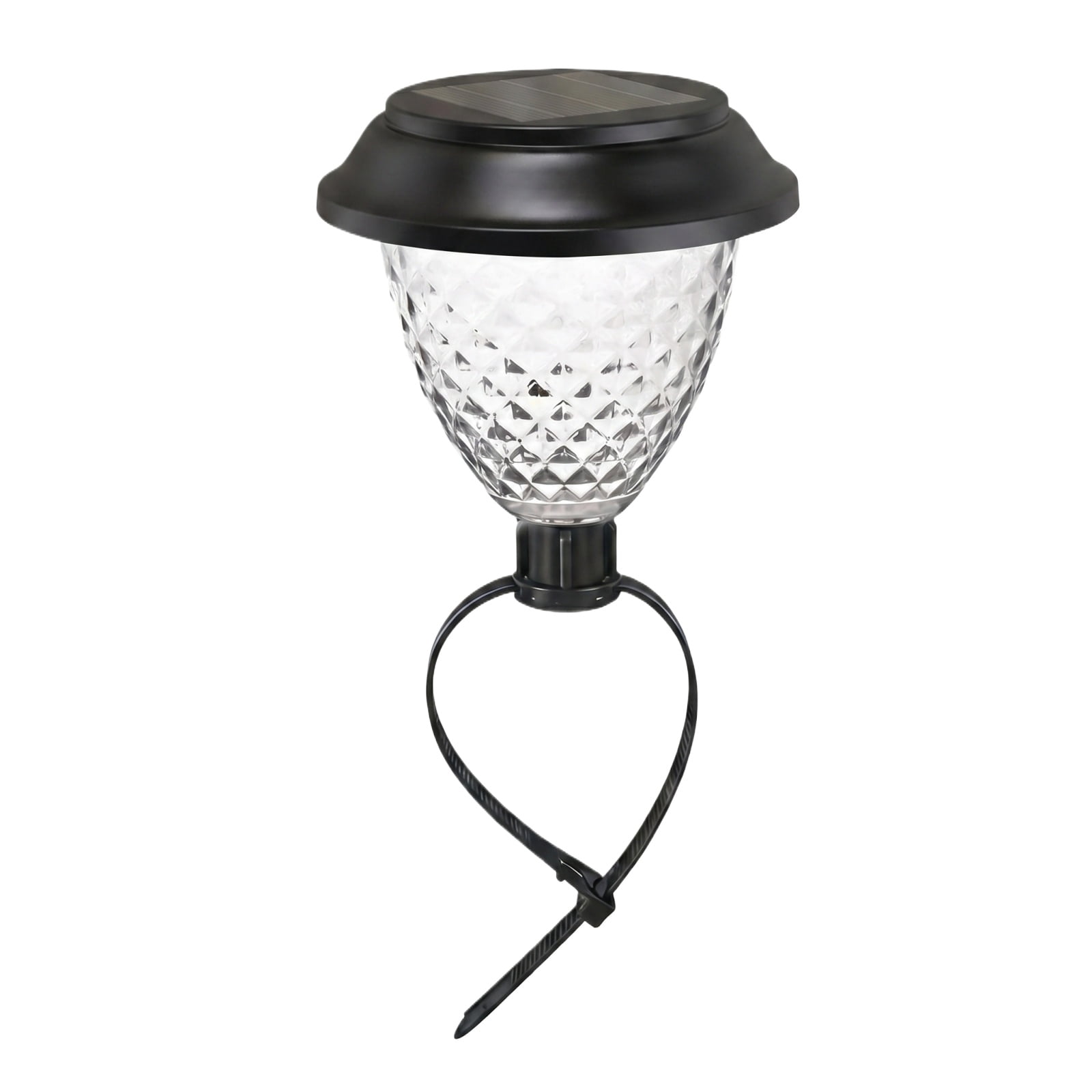 Solar Fence Light with Cable Tie Installation Waterproof Outdoor Deck ...