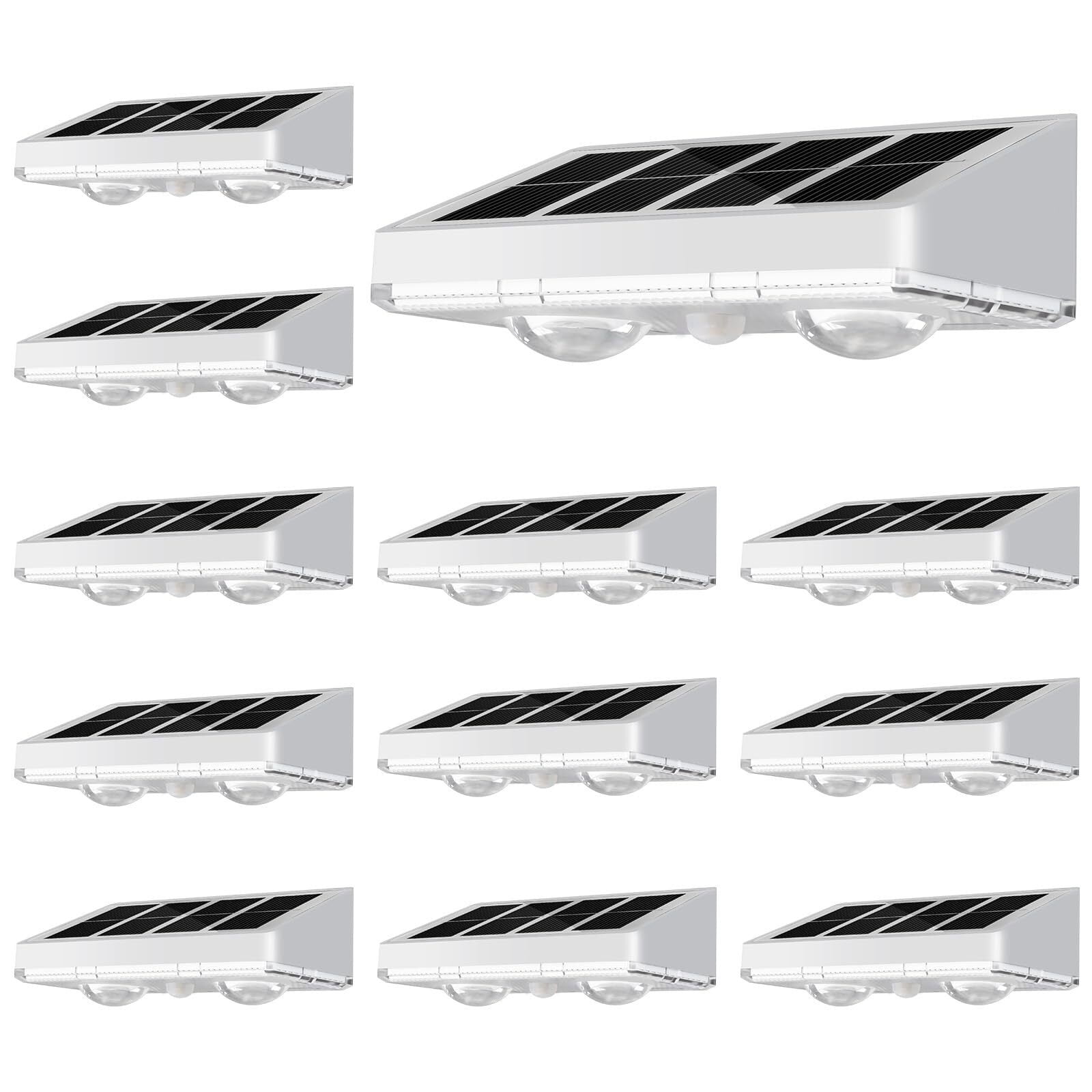 Solar Fence Lights,4 Pack Solars Deck Light,Warm White Color,Outdoor ...