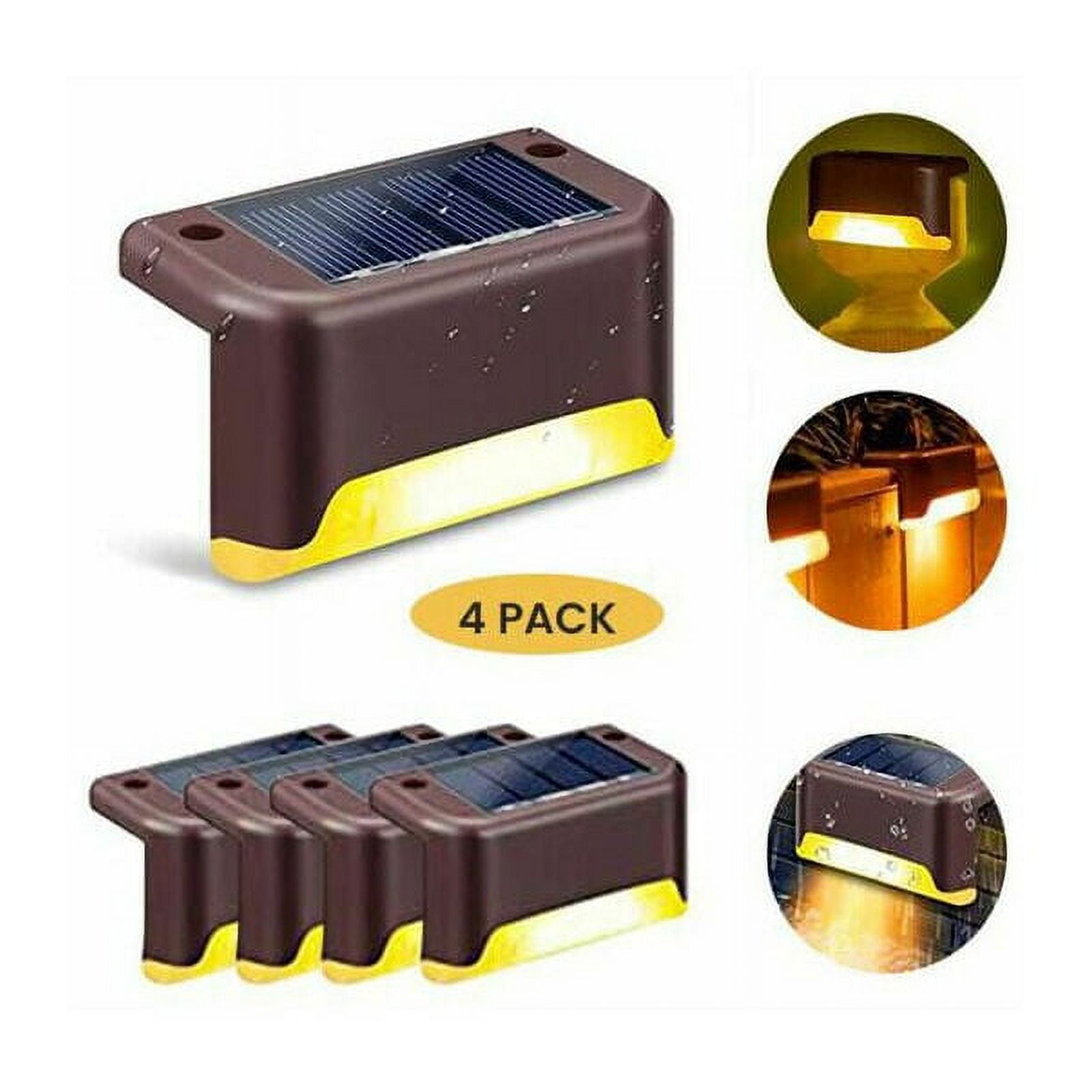 Solar Fence Lights D Solar Lights for Gardens Outdoor Stairs Fences ...