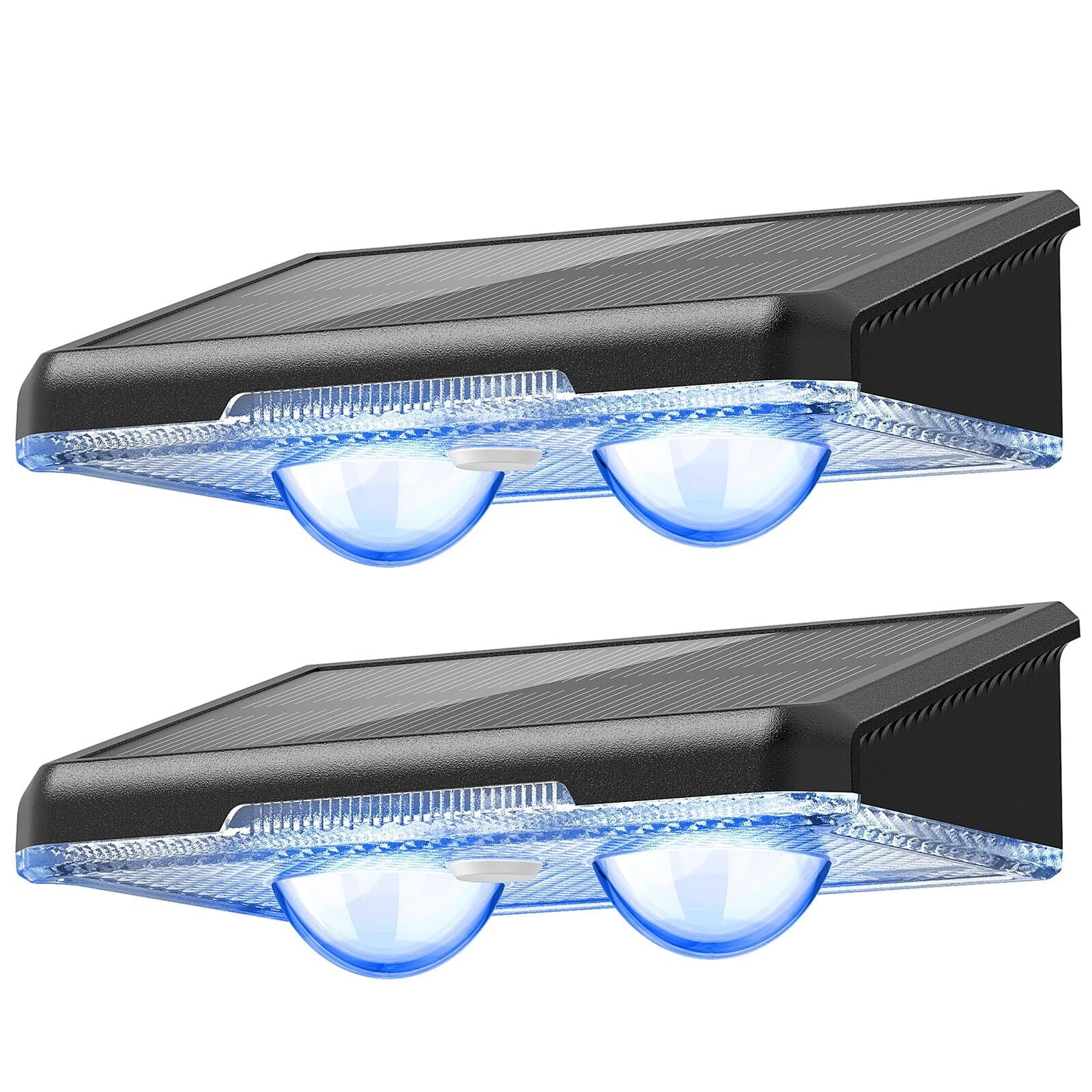 Solar Fence Lights Outdoor, 7 Fixed Colors & Color Changing IP65 ...