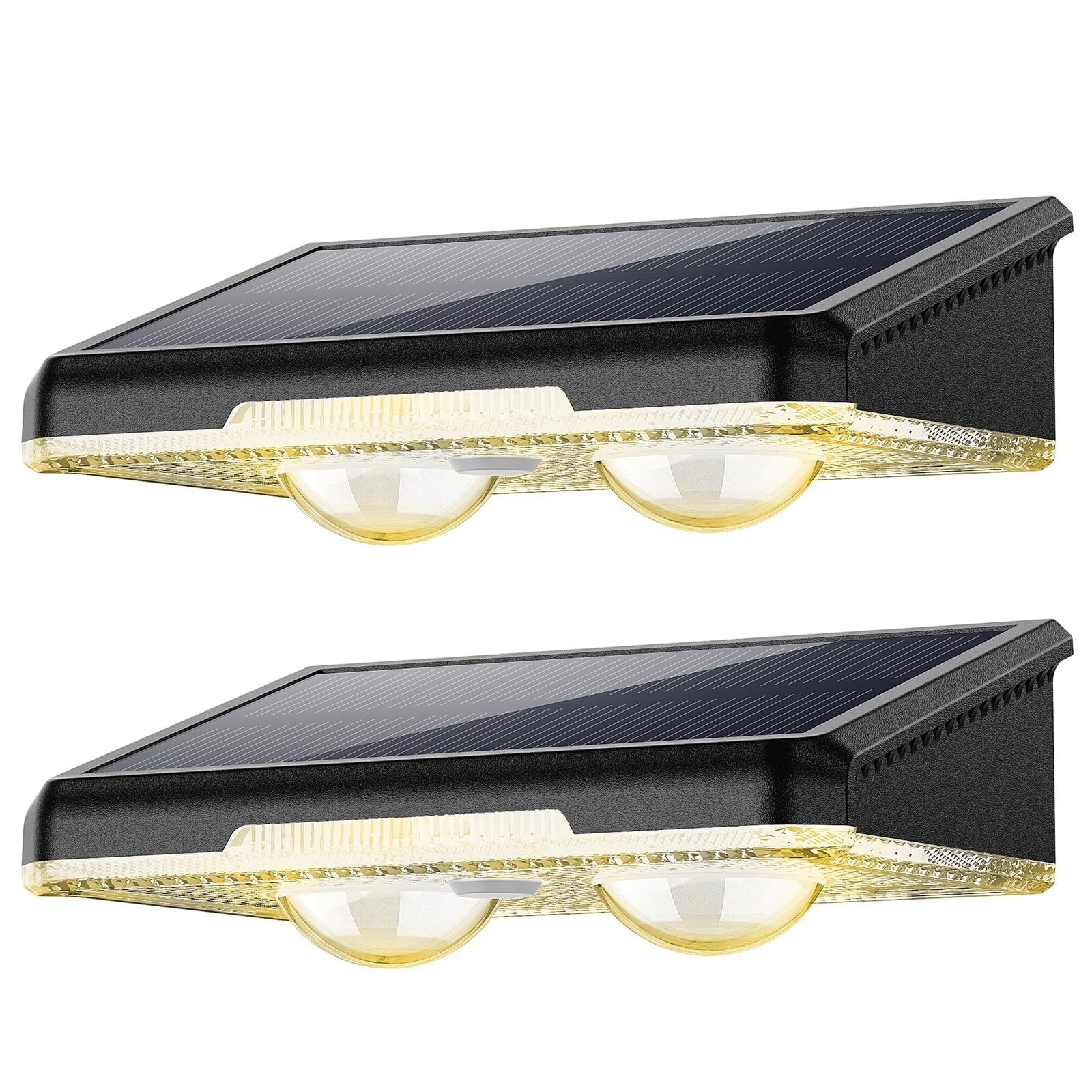 Solar Fence Lights Outdoor, 7 Fixed Colors & Color Changing IP65 ...