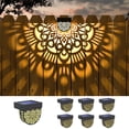 Solar Fence Lights Outdoor Moon Solar Step Wall Lights Garden Decor ...