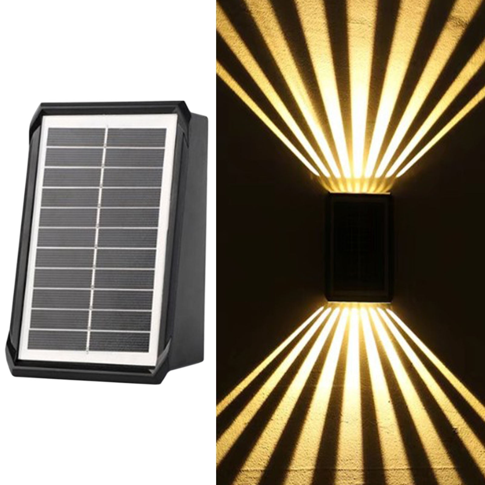 Solar Fence Lights Outdoor，Waterproof Villa Courtyard Lights Ambient ...