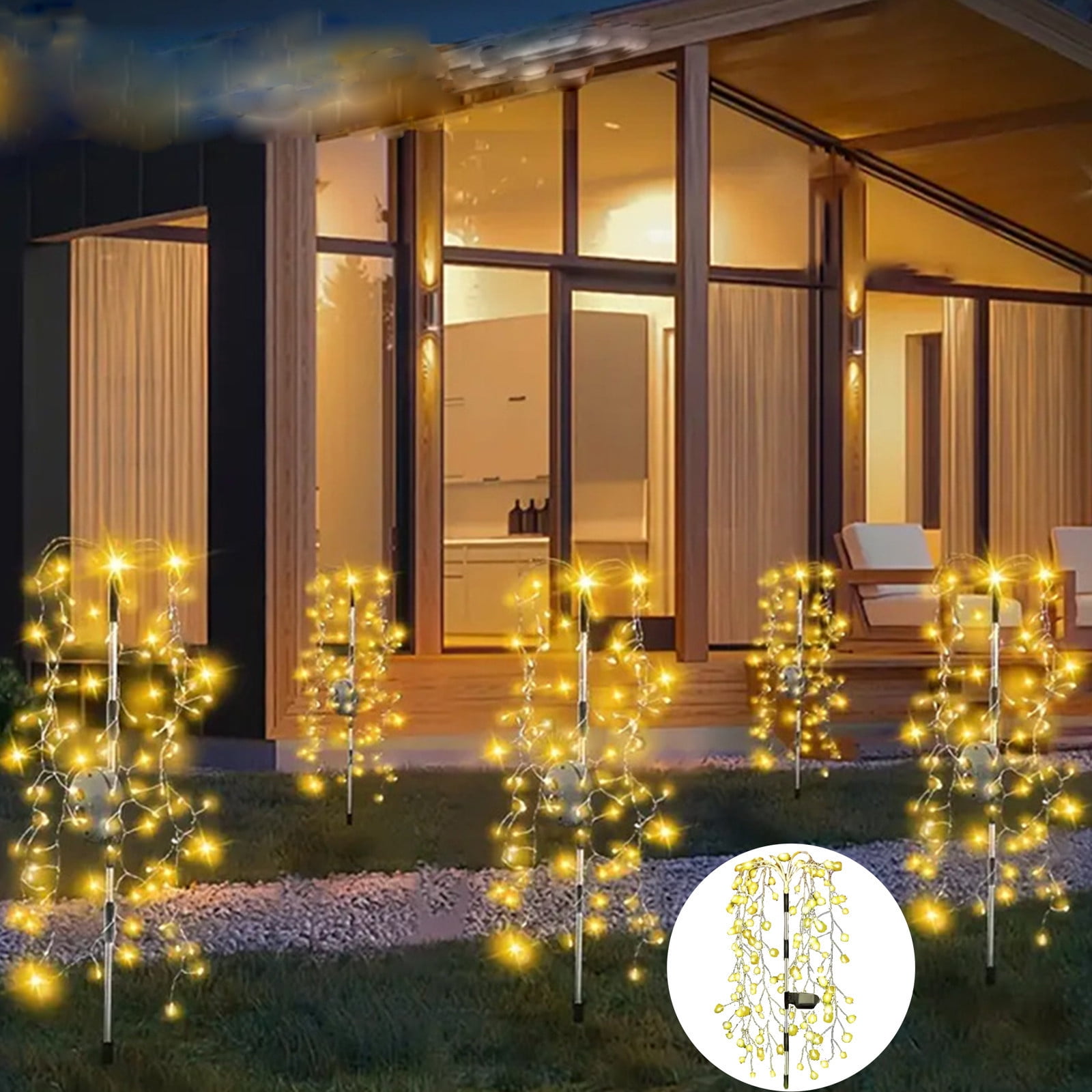 Solar Firecracker Outdoor Ground Light | Stainless Steel & ABS | Solar ...