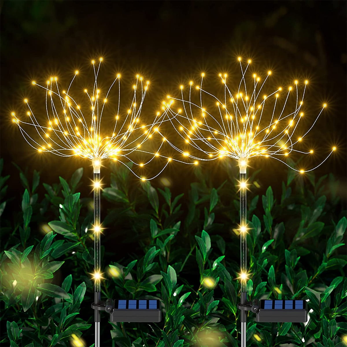 Solar Firework Light, 124 LED Outdoor Firework Solar Garden Decorative ...