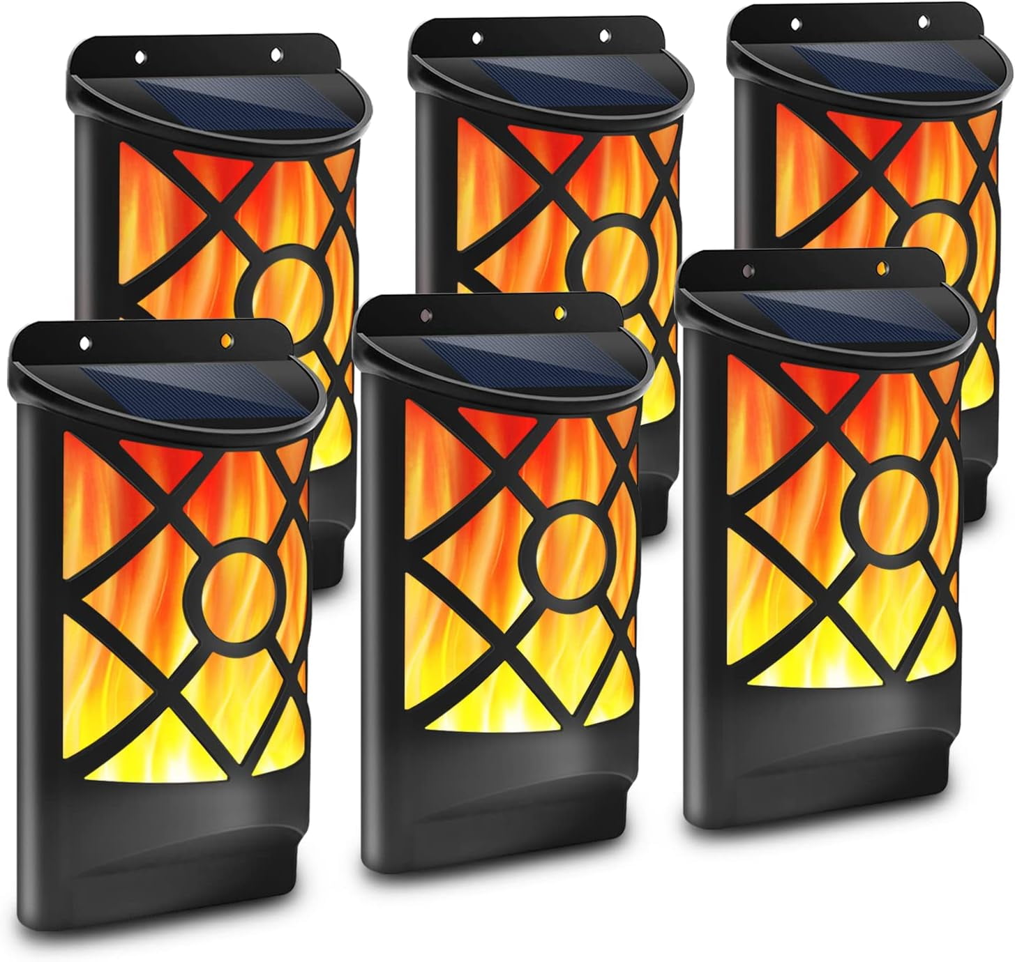 Solar Flame Lights Outdoor Waterproof Flickering Flame Solar Lights ...