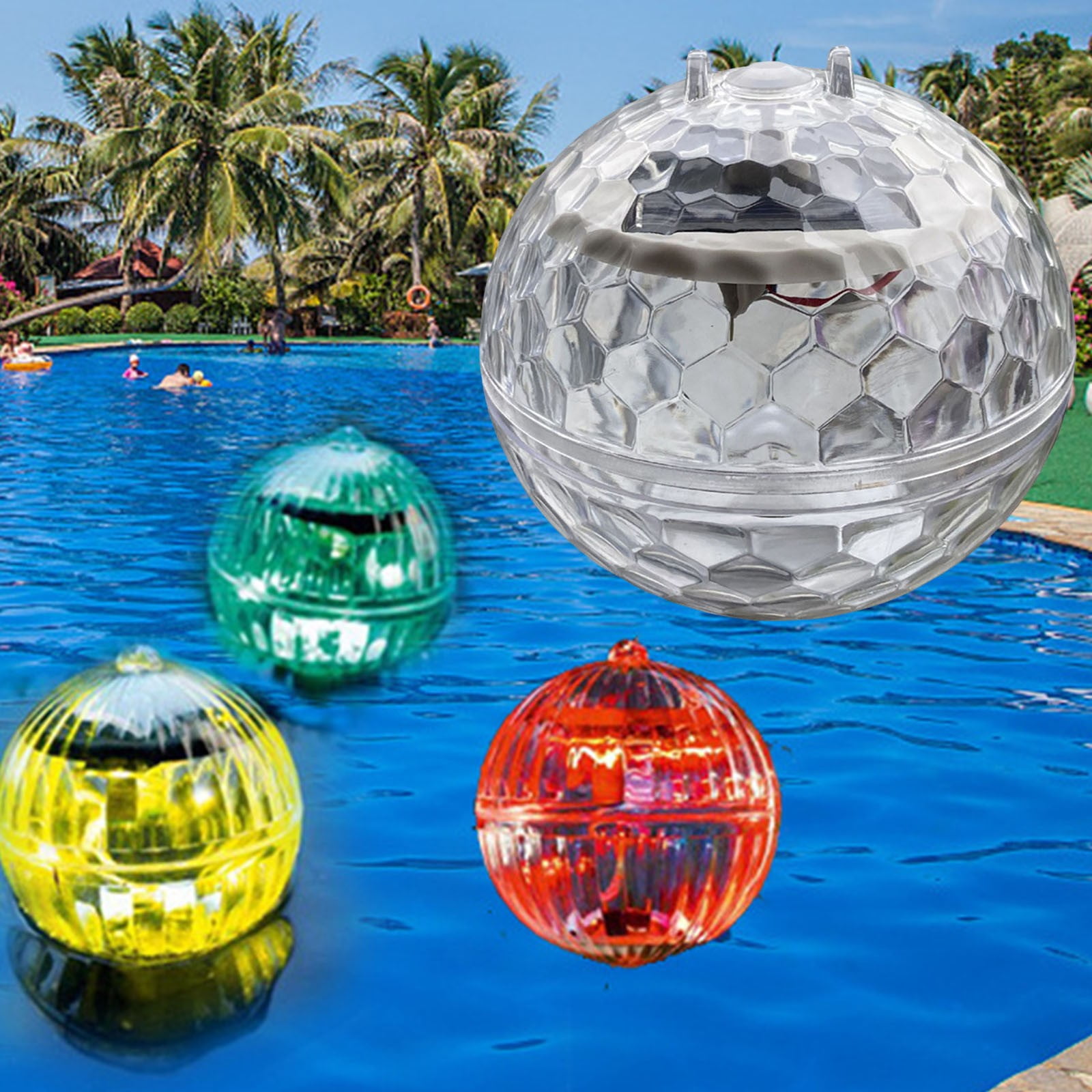 Solar Floating Ball Light | LED Garden Sphere Light | 11" Waterproof ...