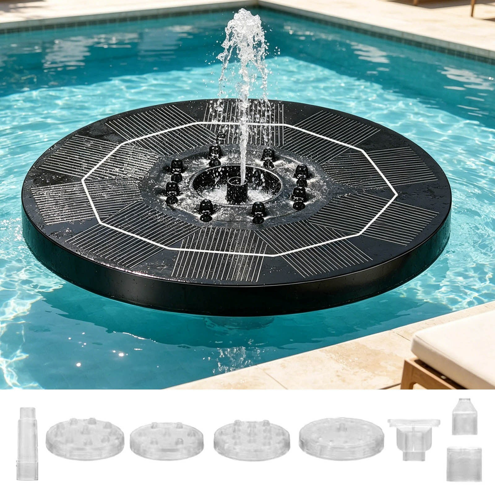 Solar Floating Fountain Pump 3.5W Solar Powered Water Pump with ...