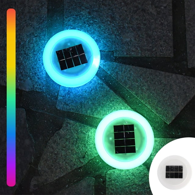 Solar Floating Lights for Pools & Gardens-White Outdoor Water Feature Decor IP65 Waterproof ...