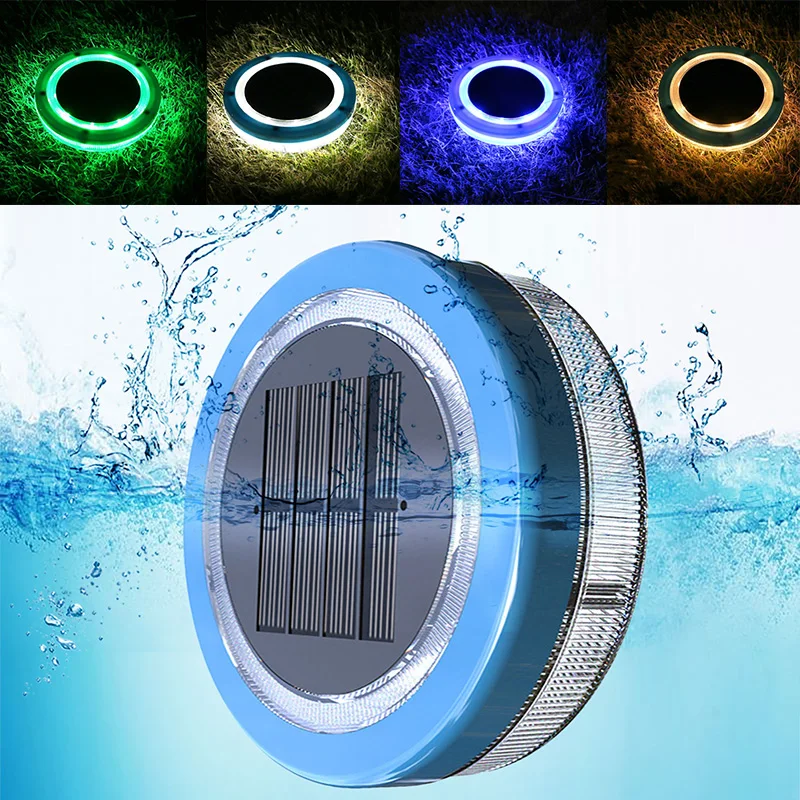 Solar Floating Pool Light Upgrade Waterproof Swimming Pool Lamp Outdoor ...