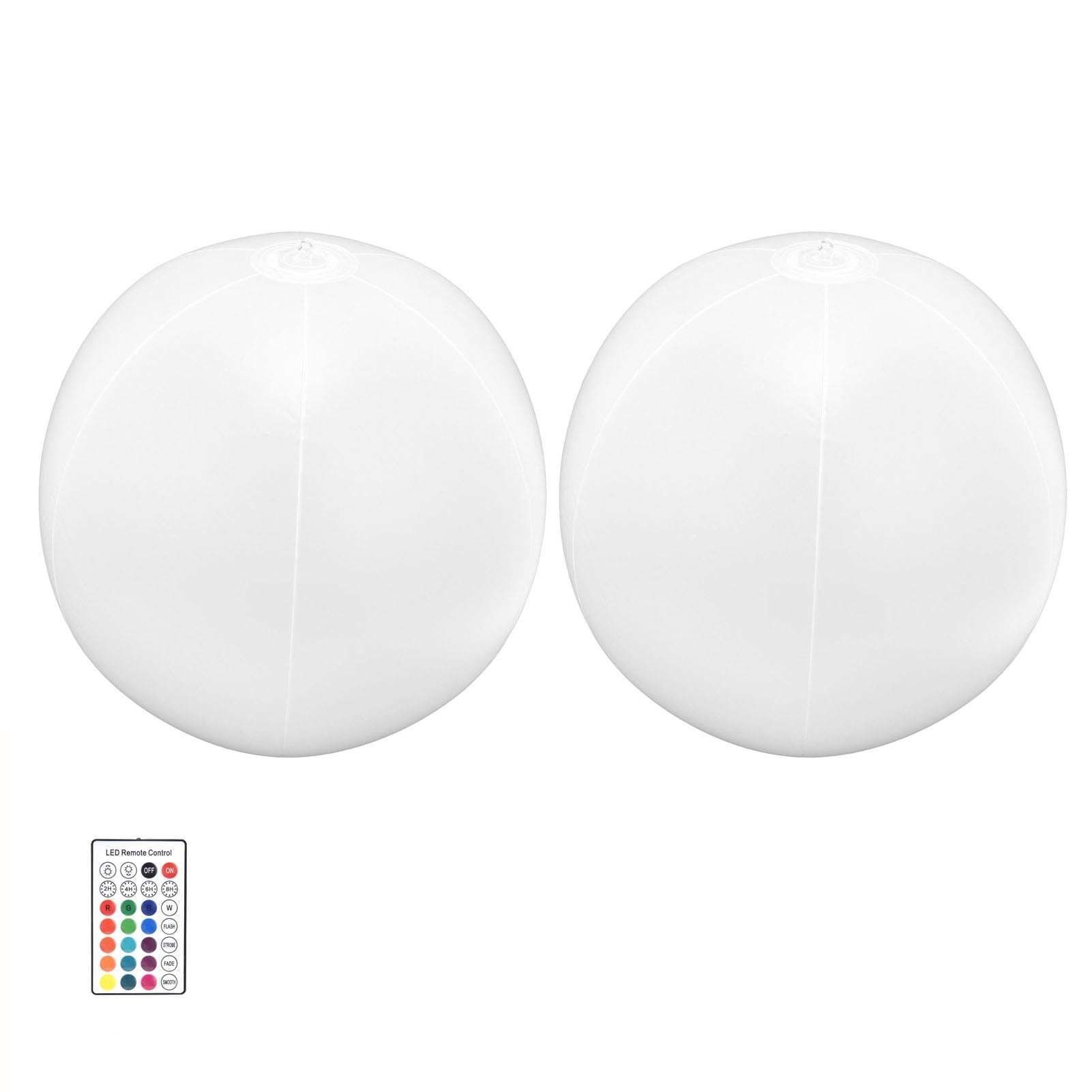 Solar Floating Pool Lights, 16 Color RGBW, 2 Pack, Remote Included ...