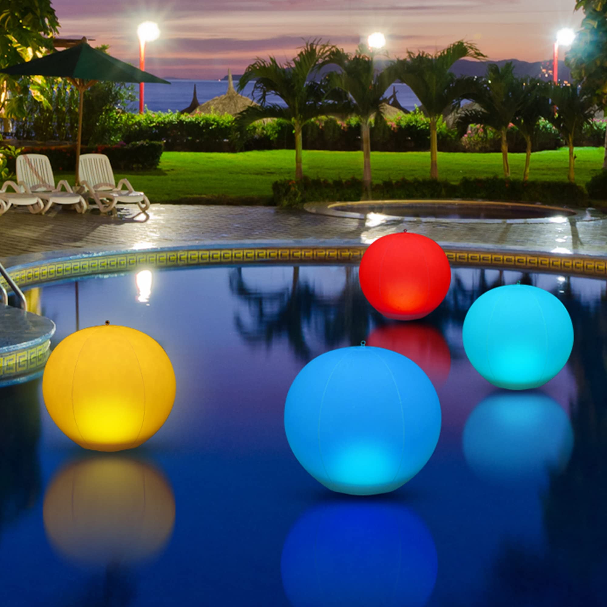 Solar Floating Pool Lights - Walmart.com