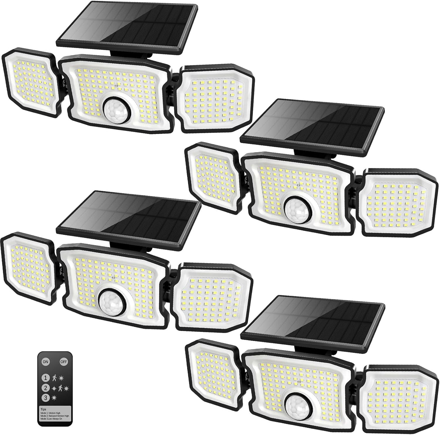 Solar Flood Lights Outdoor - 2800LM 200LED Solar Motion Sensor Lights ...