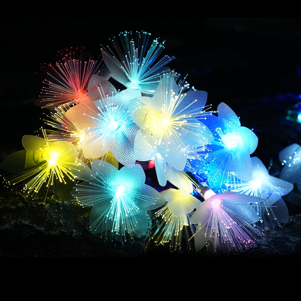 Solar Flower String Lights Outdoor Waterproof 20 LED 5m Garden Light ...