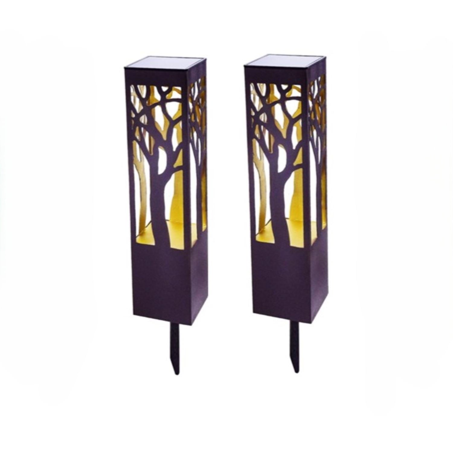Deck Impressions Solar Forest Glow Metal Pathlight - Walmart.com