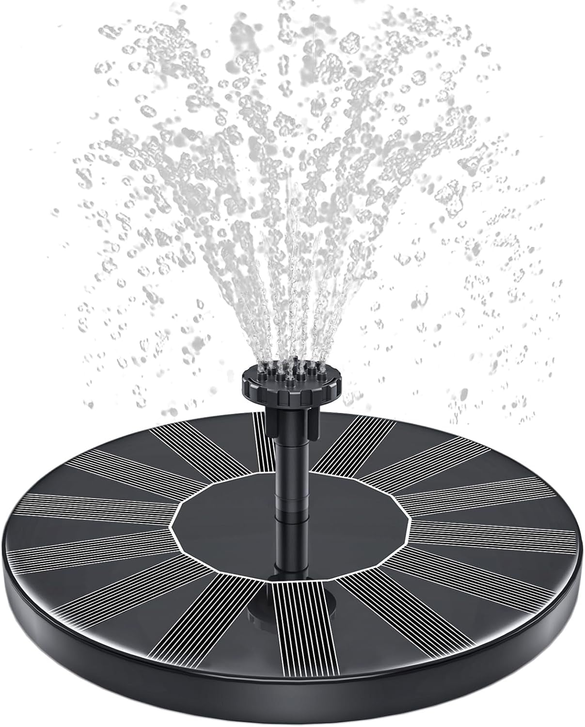 Solar Fountain, 1.5W Solar Bird Bath Fountains Pump Floating Solar ...