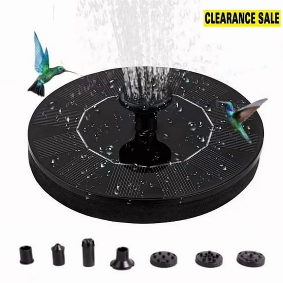 6.5W Solar Water Fountain with 1500mAh Battery, DIY Pump Kit with ...