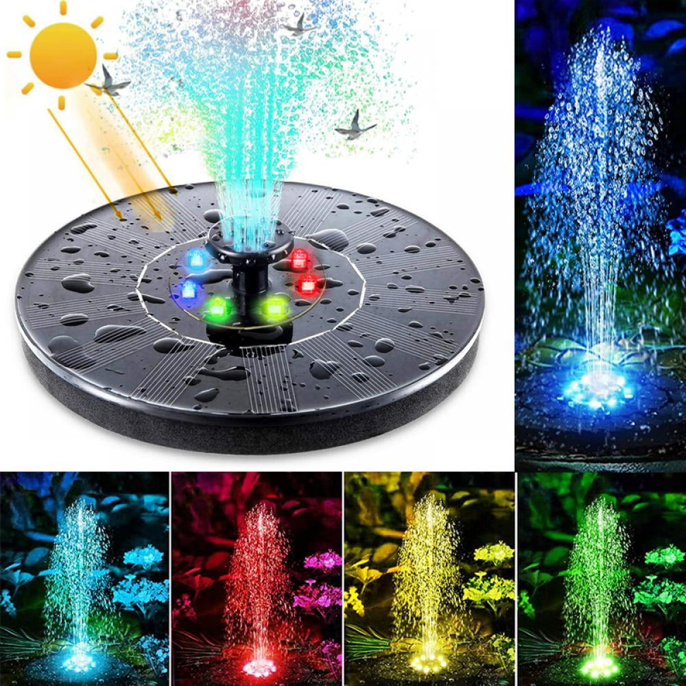 Solar Fountain Outdoor Pool Fountain Floating Garden Landscape Fountain ...