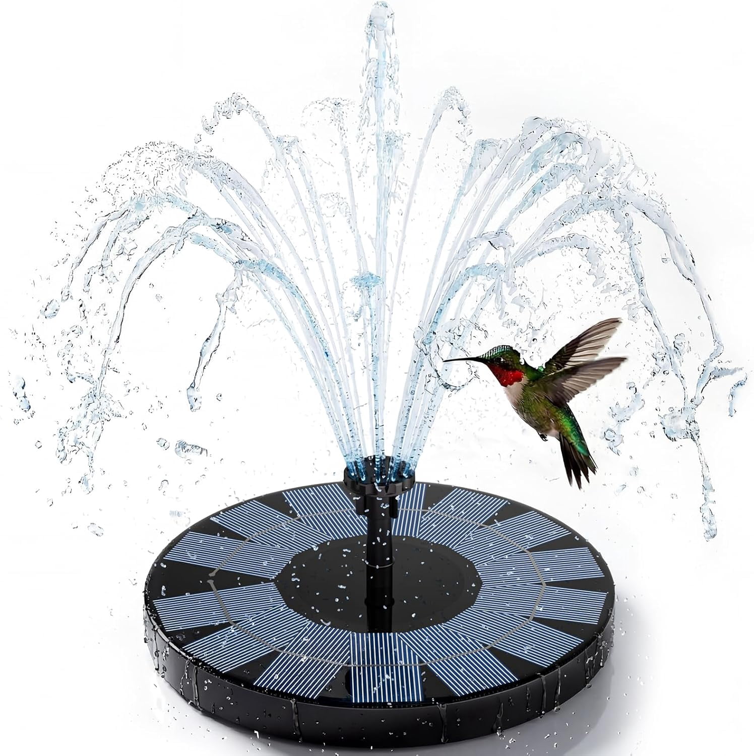 Solar Fountain Pump 2.5W, 6.7" Solar Powered Water Fountain Pump for ...