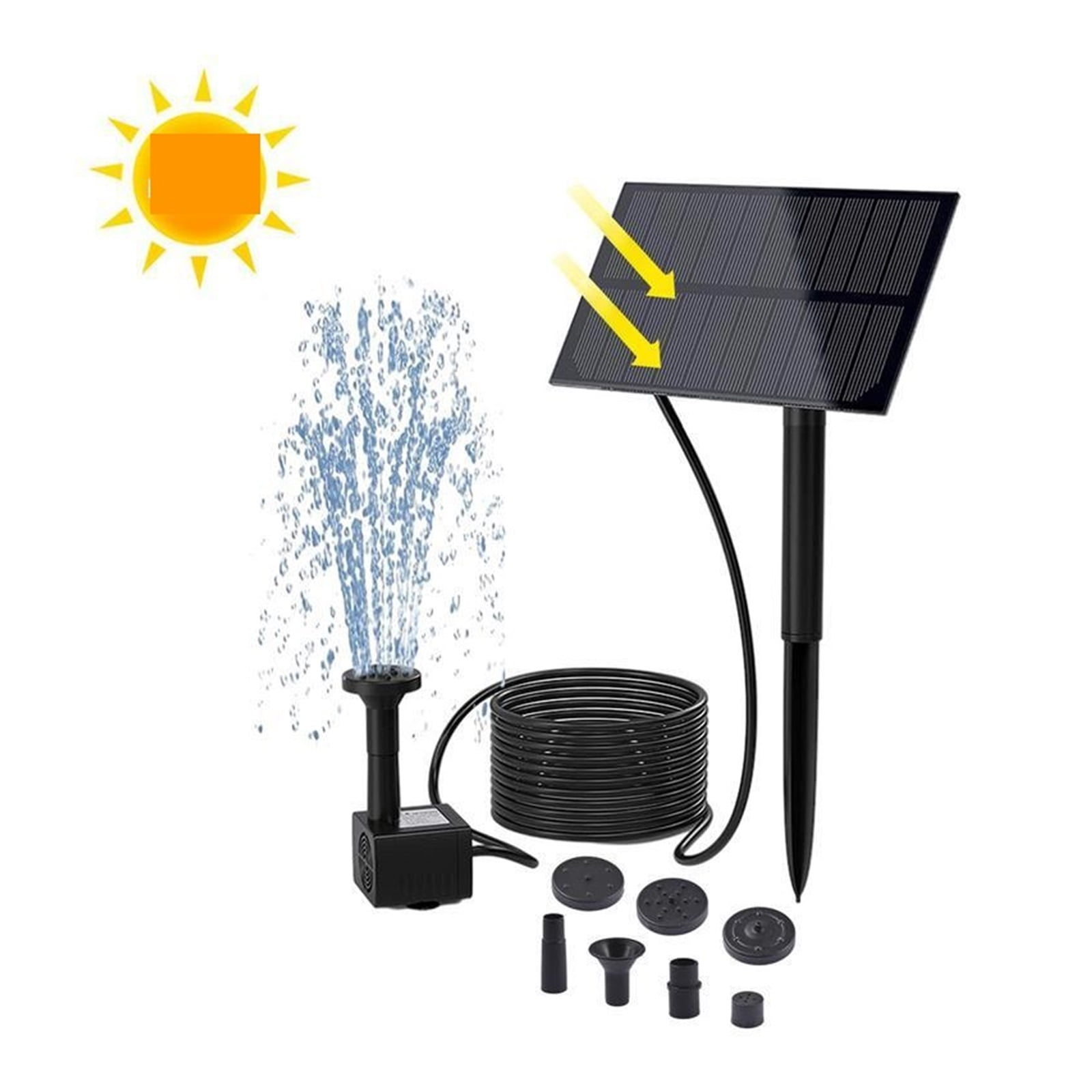 Solar Fountain Pump Kit Water Pump For Bird Bath Solar-powered Water ...