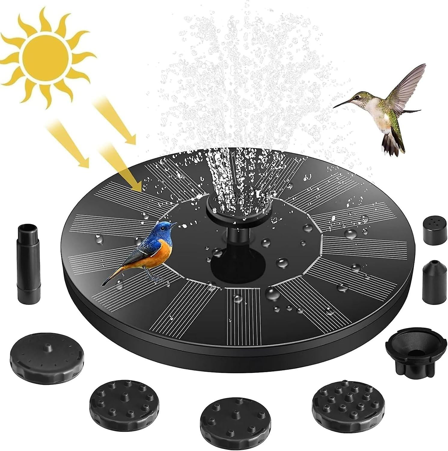 Solar Fountain Pump,Solar Powered Water Features for The Garden ...