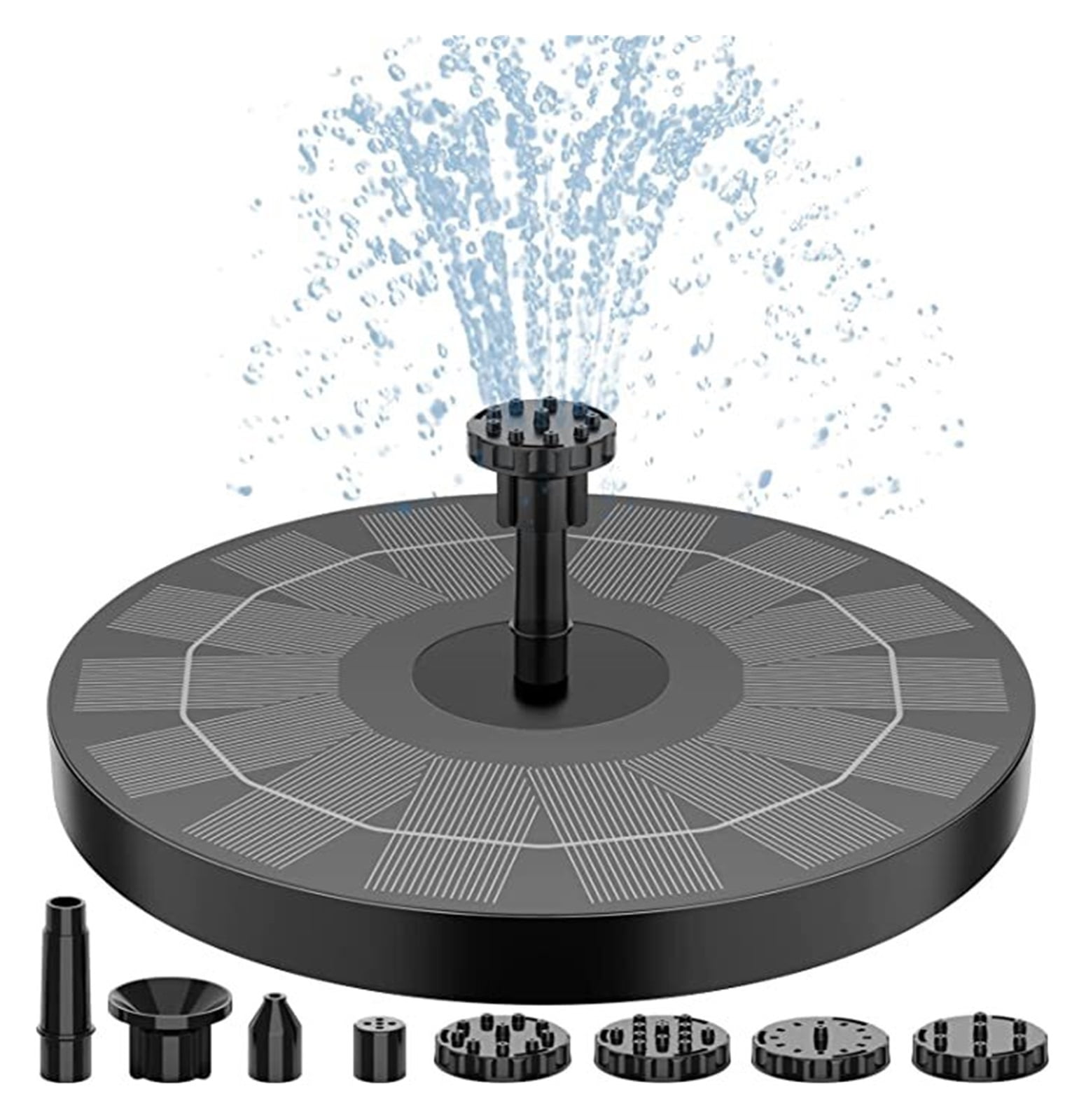 Solar Fountain Pump Water Pump With 6 Nozzles For Bird Bath Ponds ...