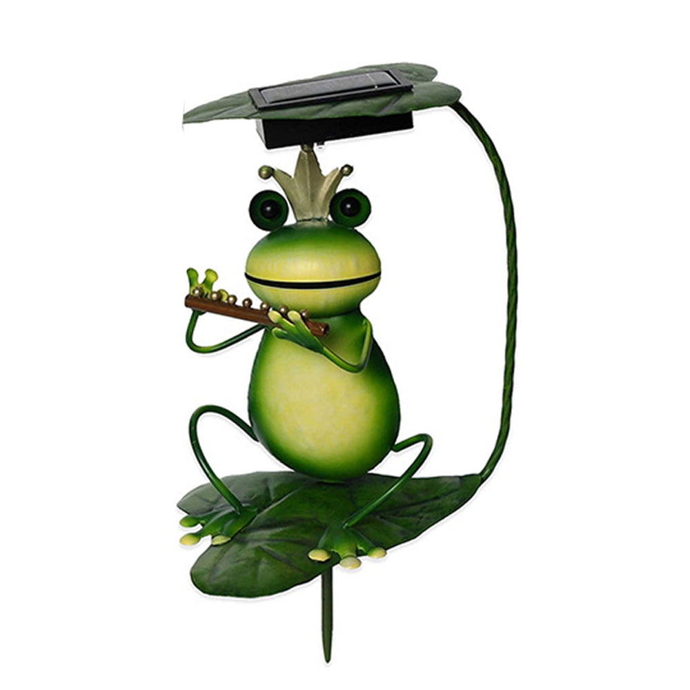 Solar Frog Garden Lights Garden Solar Lights , Frog Garden Stake Lights ...