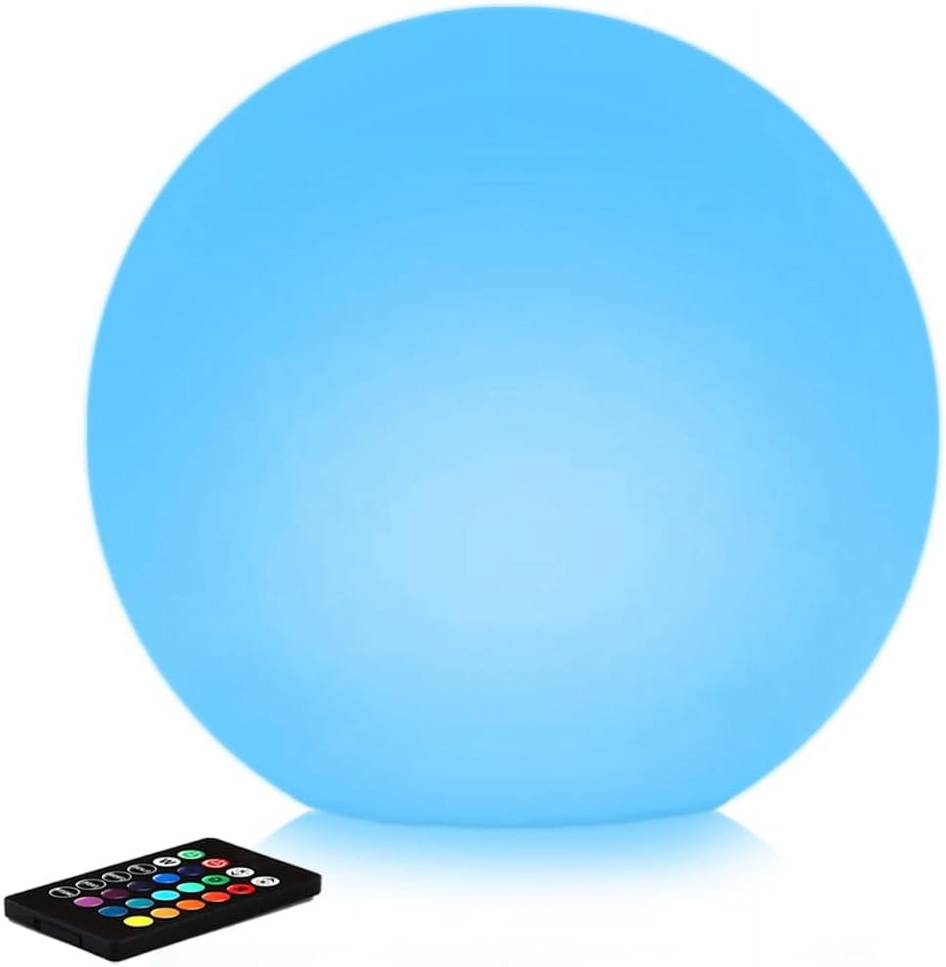 Solar Garden Globe Light, 10-in Outdoor RGB Color Changing Orb Light ...