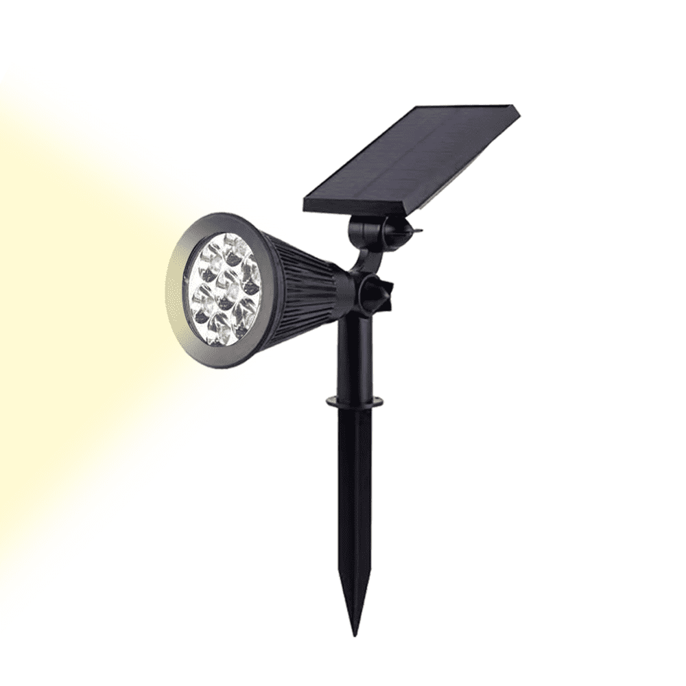 Solar Garden Landscape Spotlight, 4/7 LED Auto On/Off, For Courtyard ...