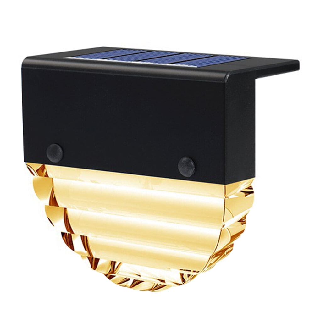 Solar Garden Light Post Sensor Outdoor Lamp Powered Lights Black ...