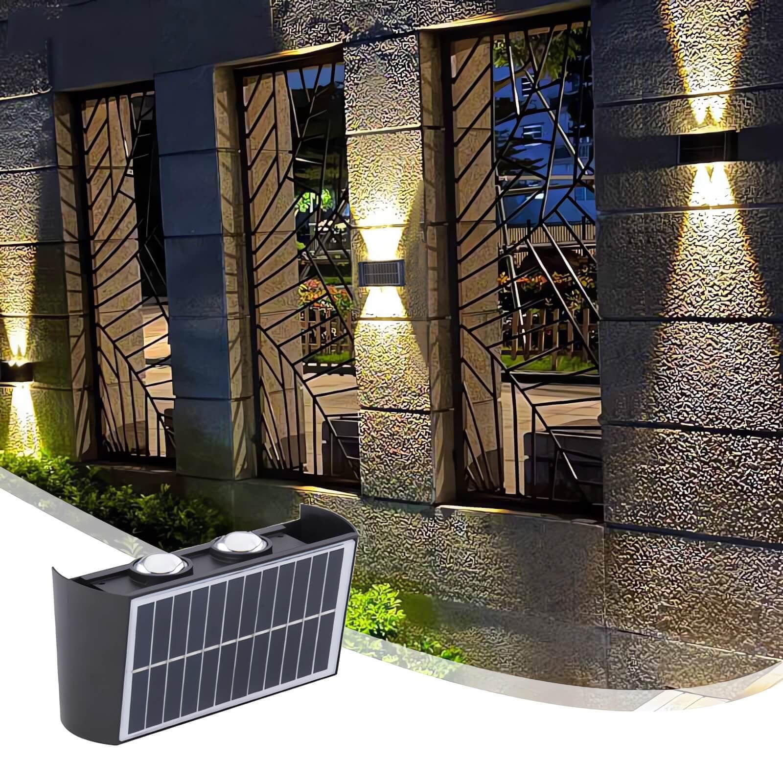Solar Garden Light, Waterproof Wall Light, Motion Sensor, Energy-Saving ...