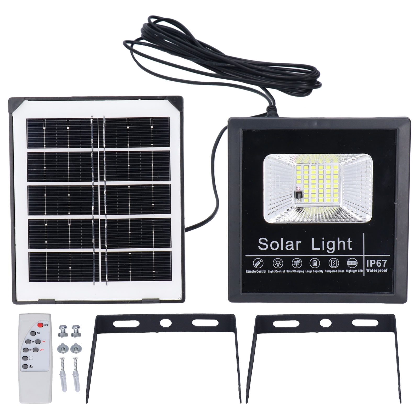 Solar Garden Lighting Waterproof IP67 Polycrystalline Silicon 44 LED ...