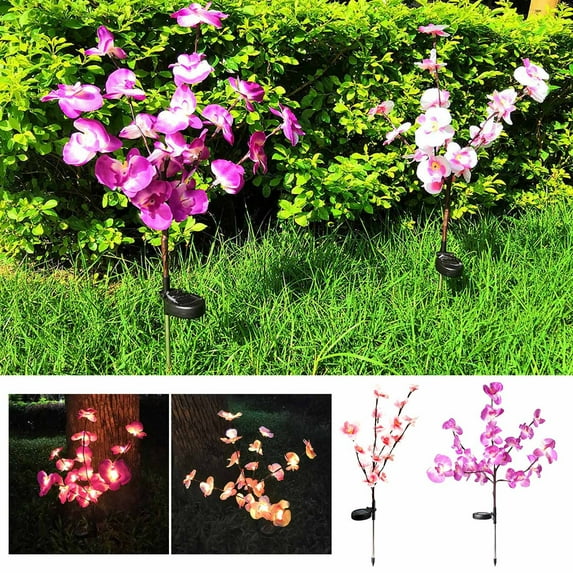 Solar Garden Lights 20 Pack Flower Stake Lights with Upgraded Solar ...