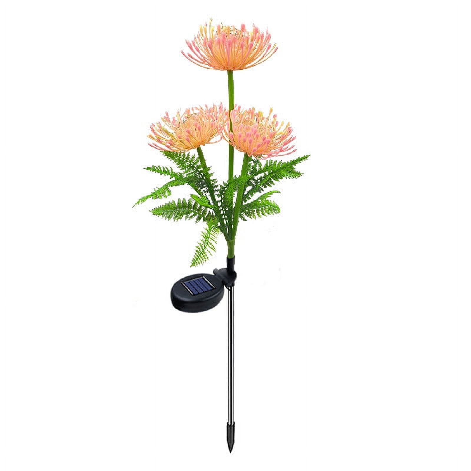 Solar Garden Lights Solar Flowers Lights with Glowing Flowers Stems ...